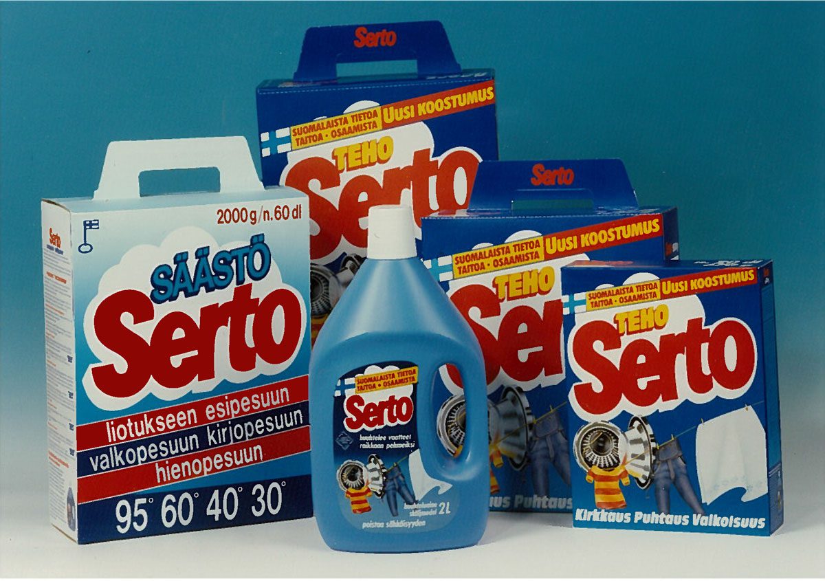 Serto – vanhin Suomessa edelleen markkinoitava pesuainemerkki